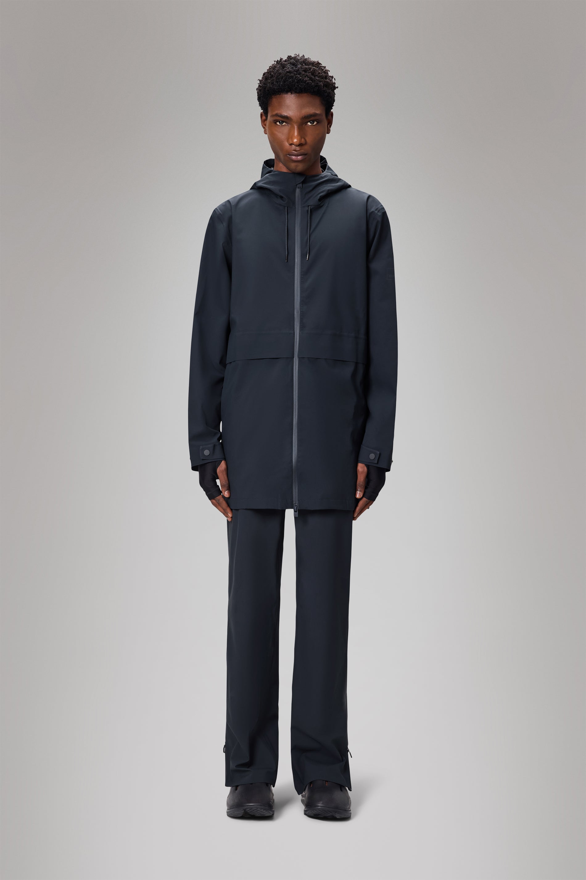 Rains® Suva Hardshell Long Jacket in Navy for £239 | Free Shipping