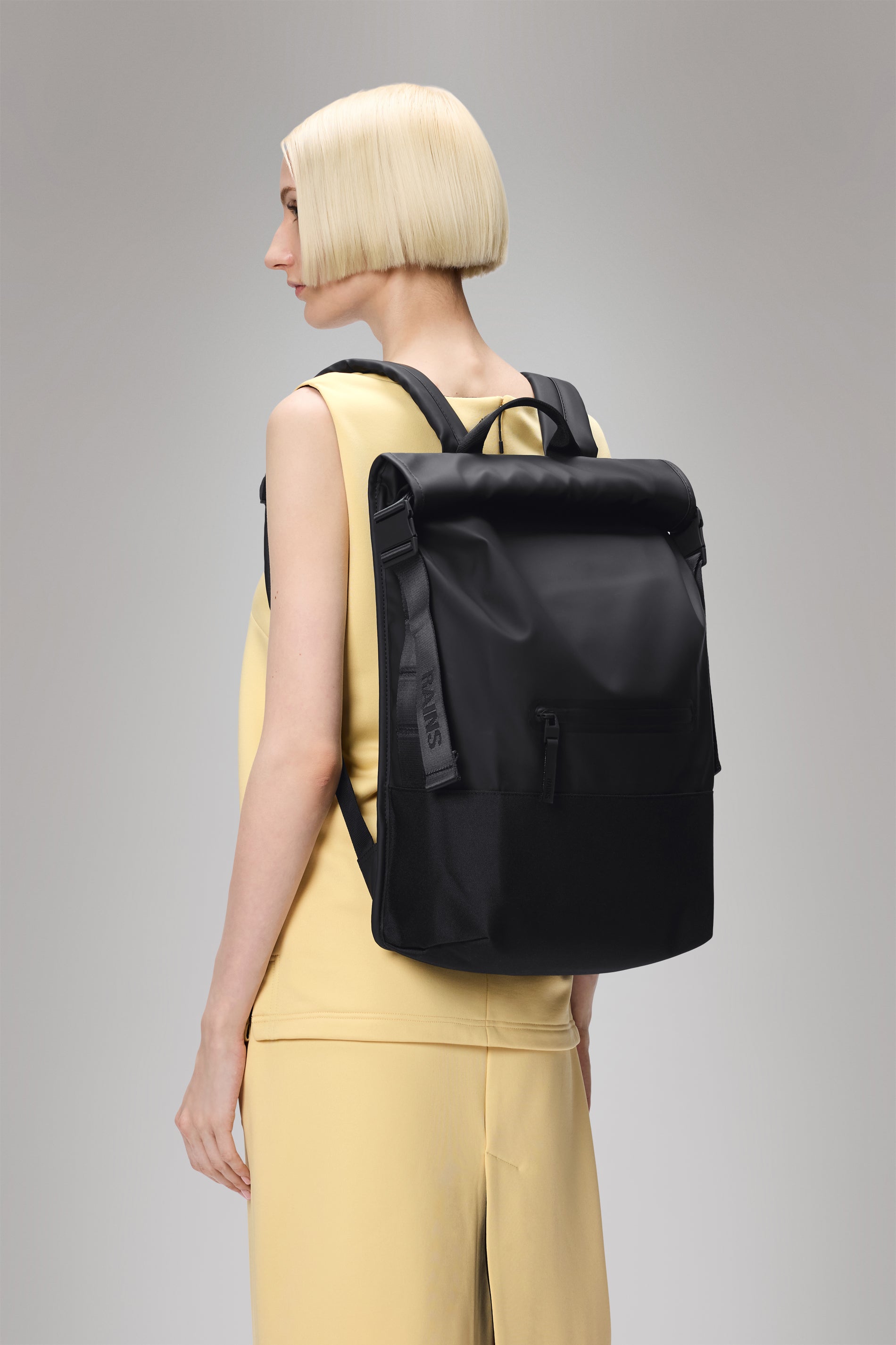 Rains® Trail Rolltop Backpack in Black for £115 | Free Shipping