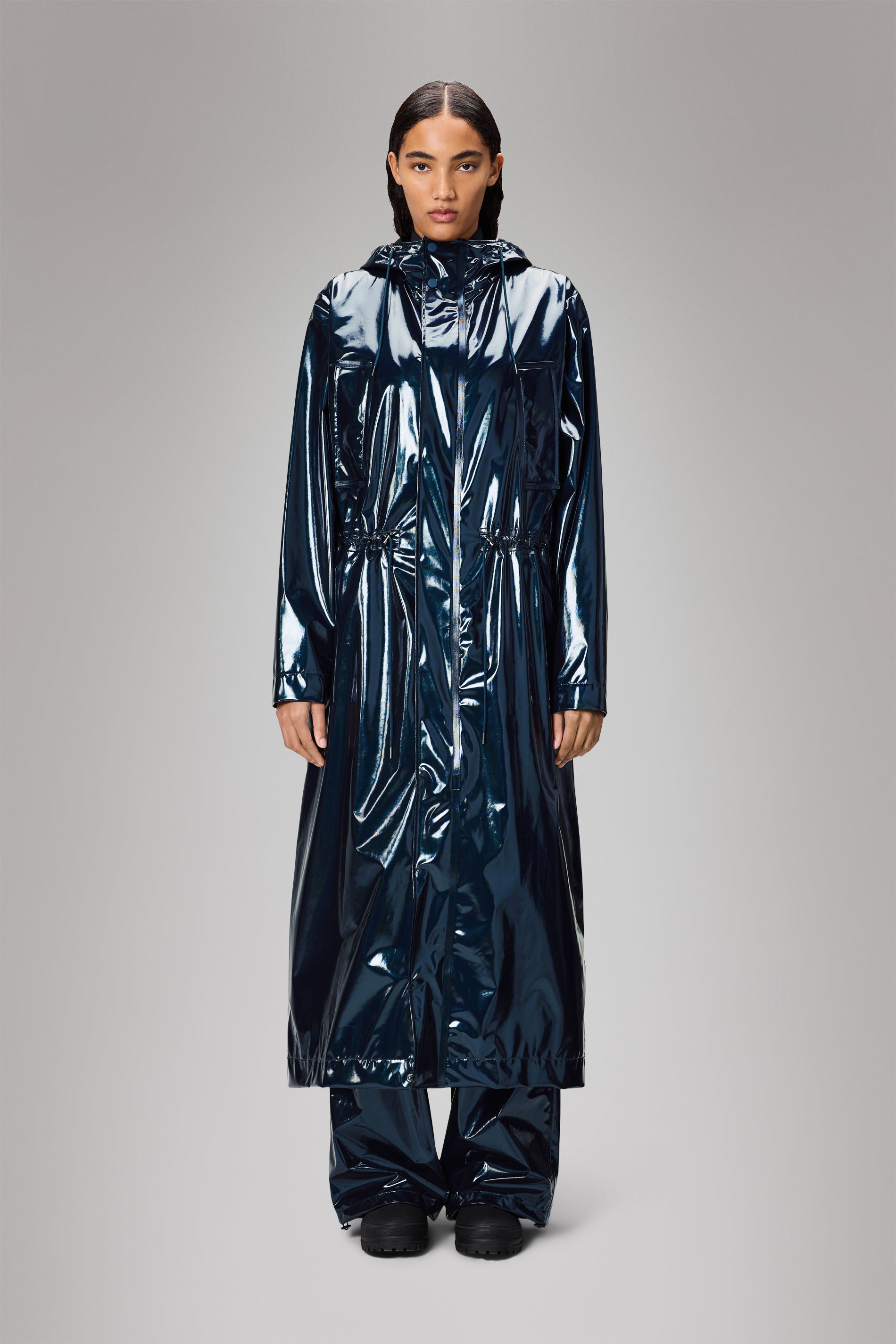 Rains® Bold Longest Jacket in Spill for £159 | Free Shipping