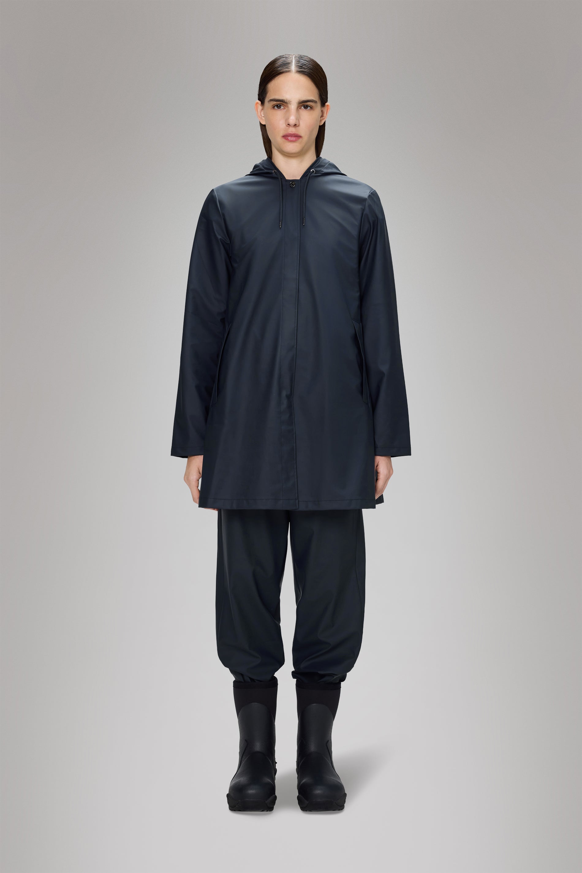 Rains® A-Line W Jacket in Navy for £109 | Free Shipping