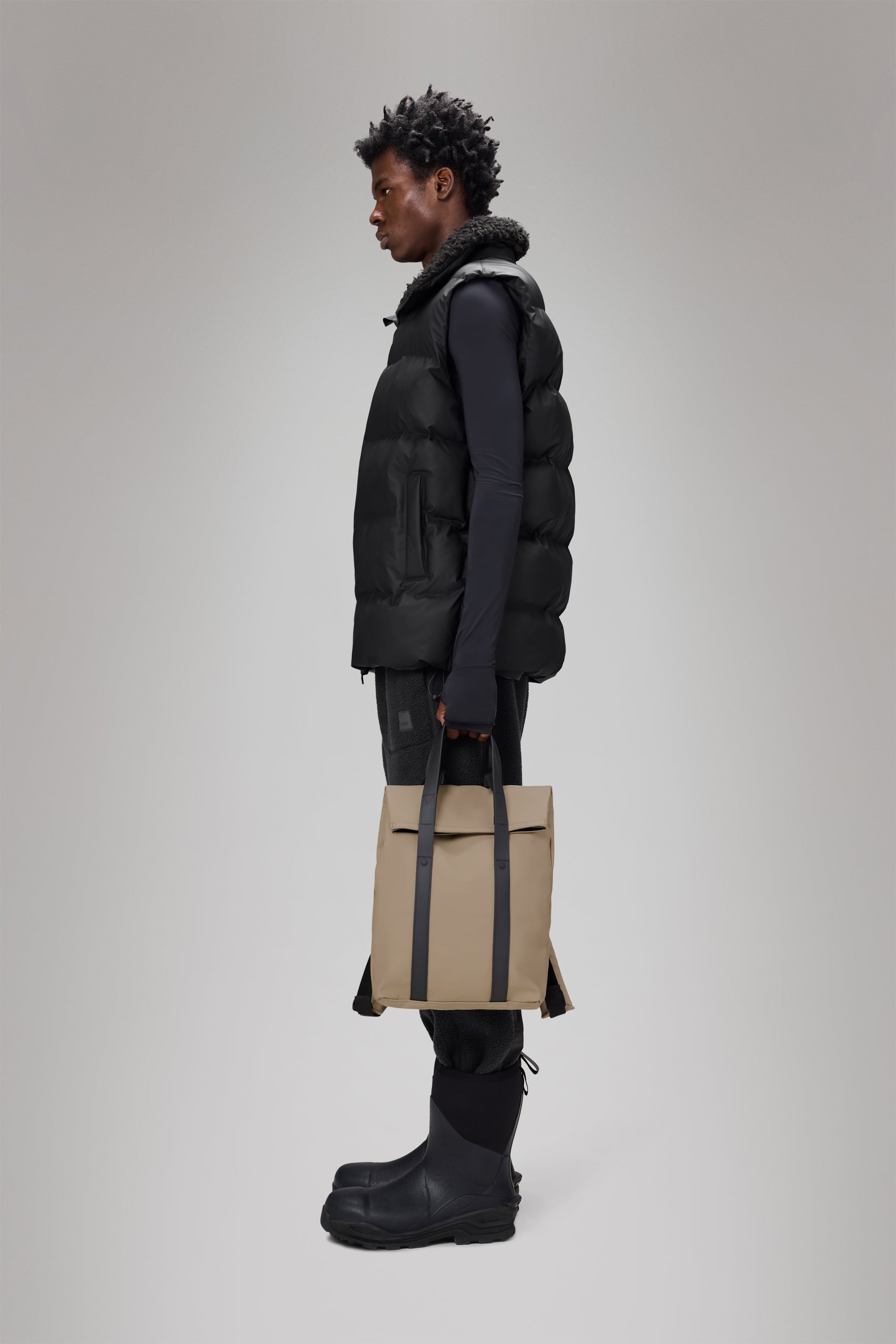 Rains® 2 Way Tote Backpack Mini in Beige for £100 | Free Shipping